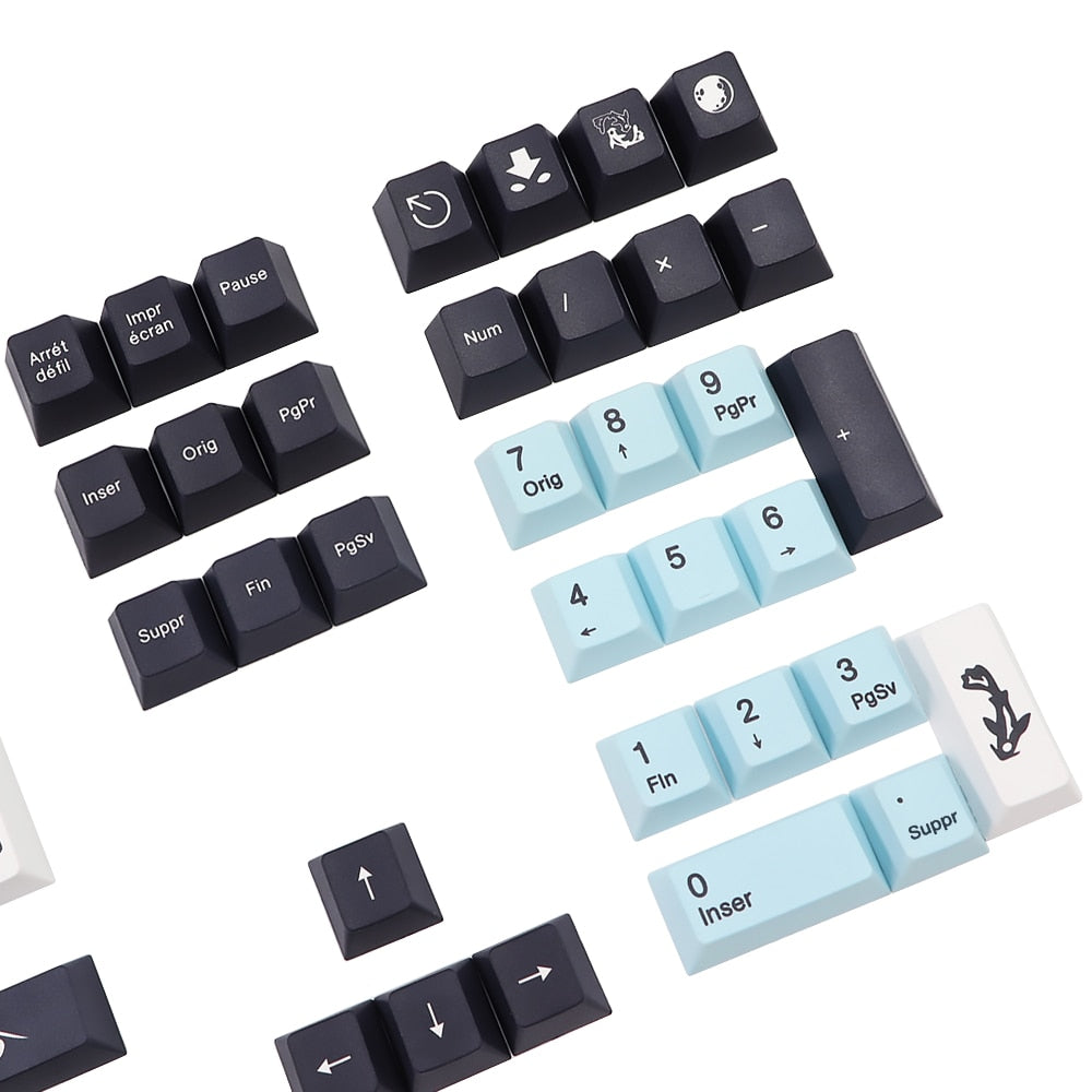 Keycaps Azerty Bleu Océan | Boutique Keycaps